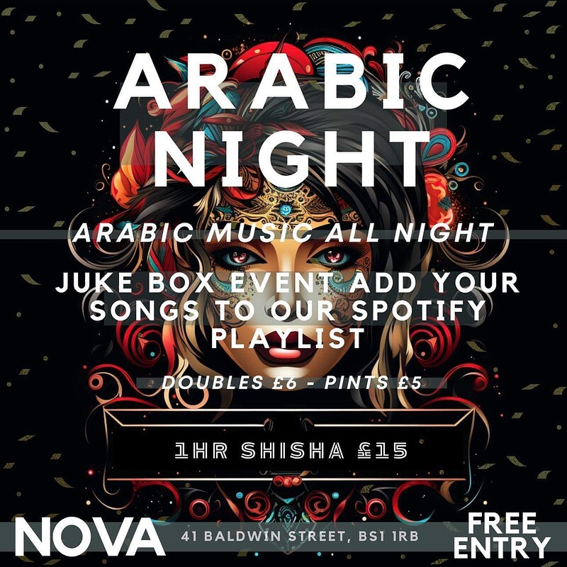Arab Night tickets — 0p | Nova, Bristol