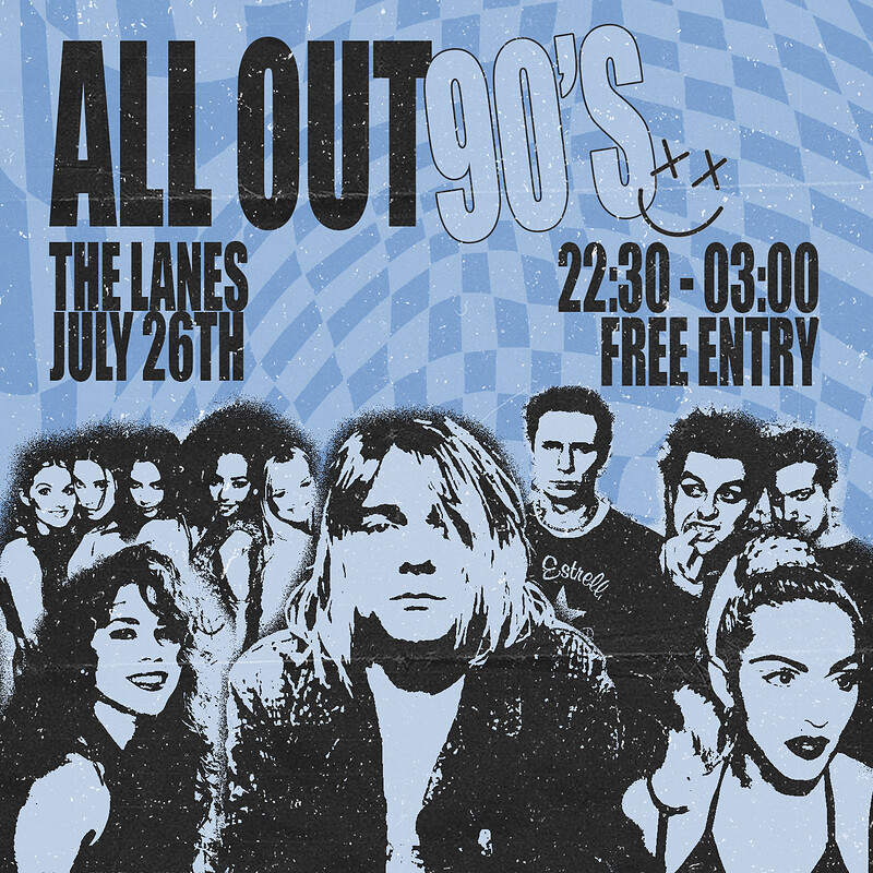 All Out 90's tickets — 0p | The Lanes, Bristol