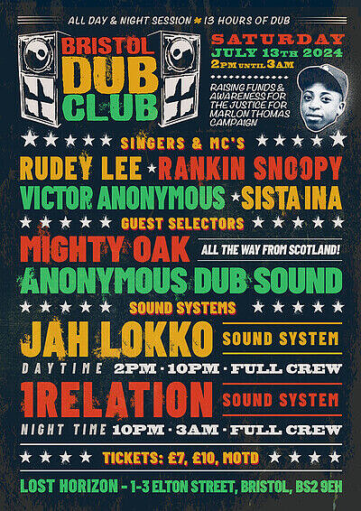 Bristol Dub Club - All Day & Night tickets — £7.60 | 395, Bristol