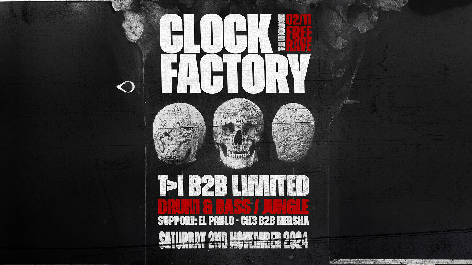 Bristol DNB Rave • T>I B2B Limited tickets — 0p | Clock Factory, Bristol