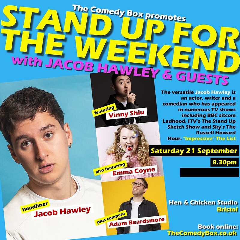 Stand Up For The Weekend with JACOB HAWLEY & CO tickets — £12.90 | Hen ...