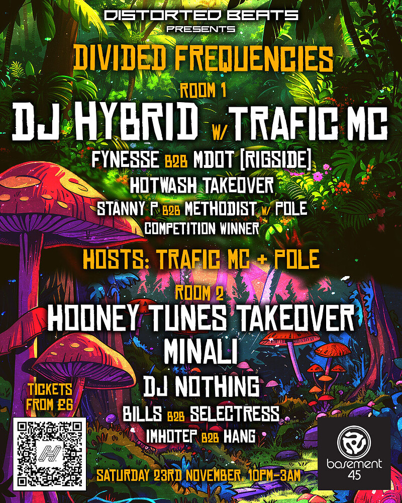Distorted Beats presents “Divided Frequencies” tickets — £6.55 ...