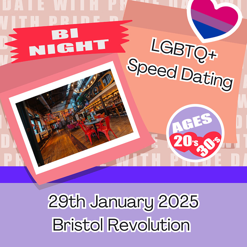 Bi Night - LGBTQ+ Speed Dating Bristol tickets — £16.20 | Bristol ...