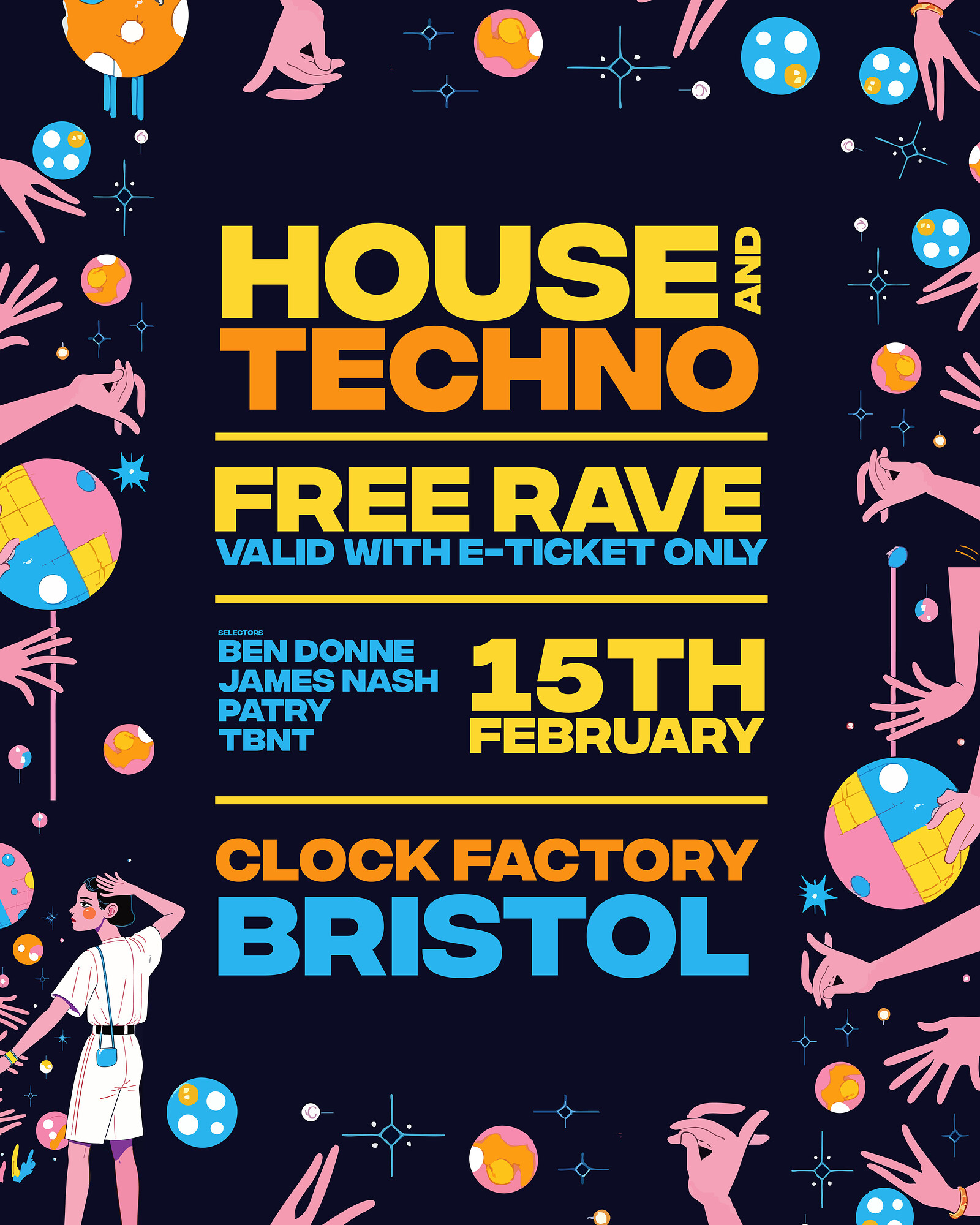 Bristol House & Techno RAVE tickets — 0p | Clock Factory, Bristol