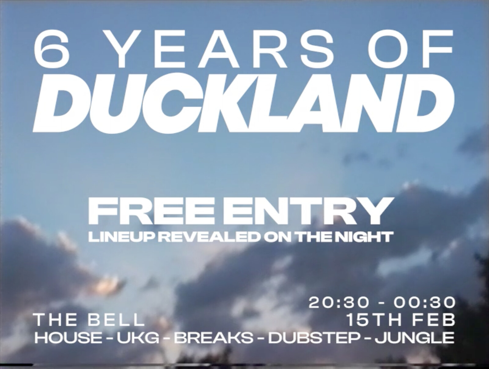 6 Years of Duckland tickets — 0p | The Bell, Bristol