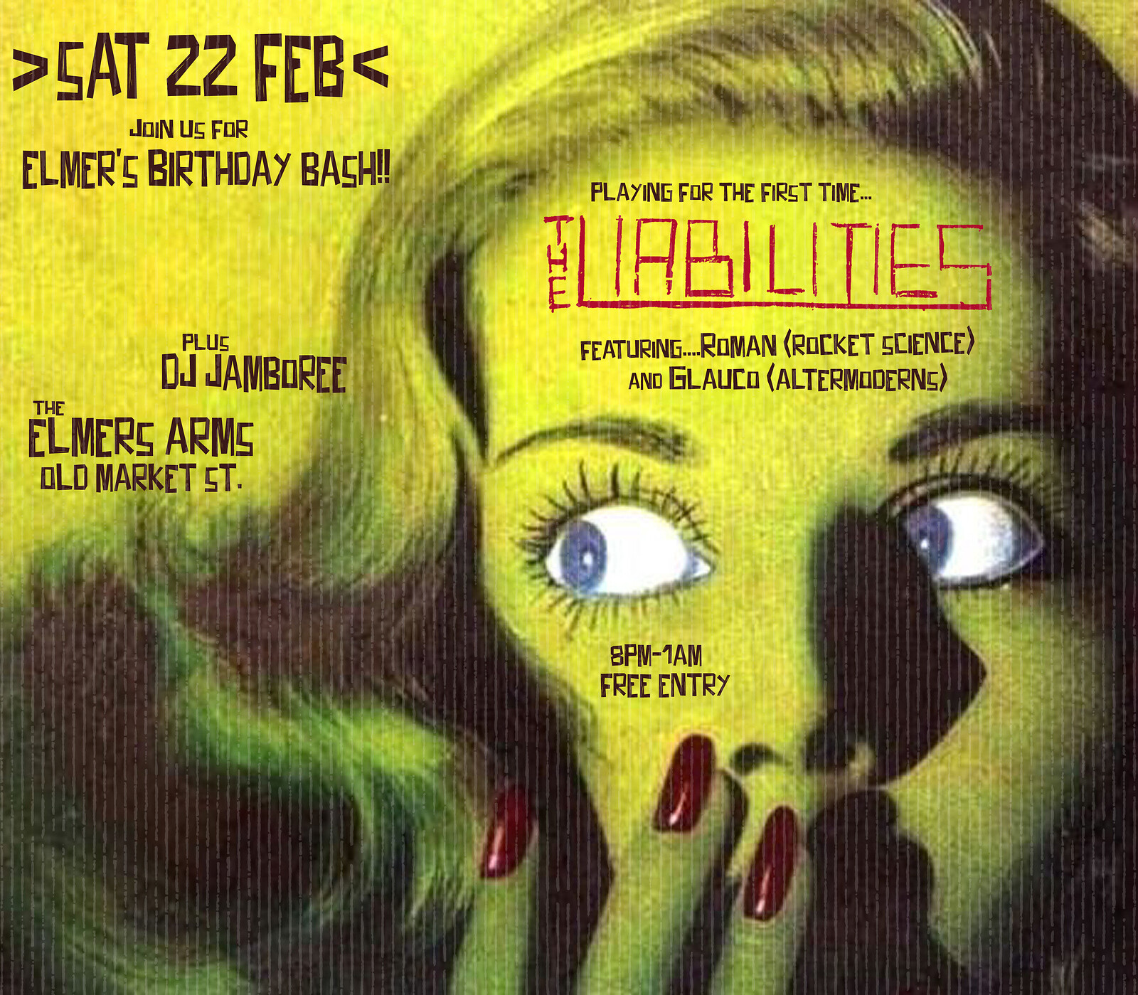 Elmer’s Big Ol’ Birthday Bash-O-Rama, The Elmer's Arms – Headfirst Bristol