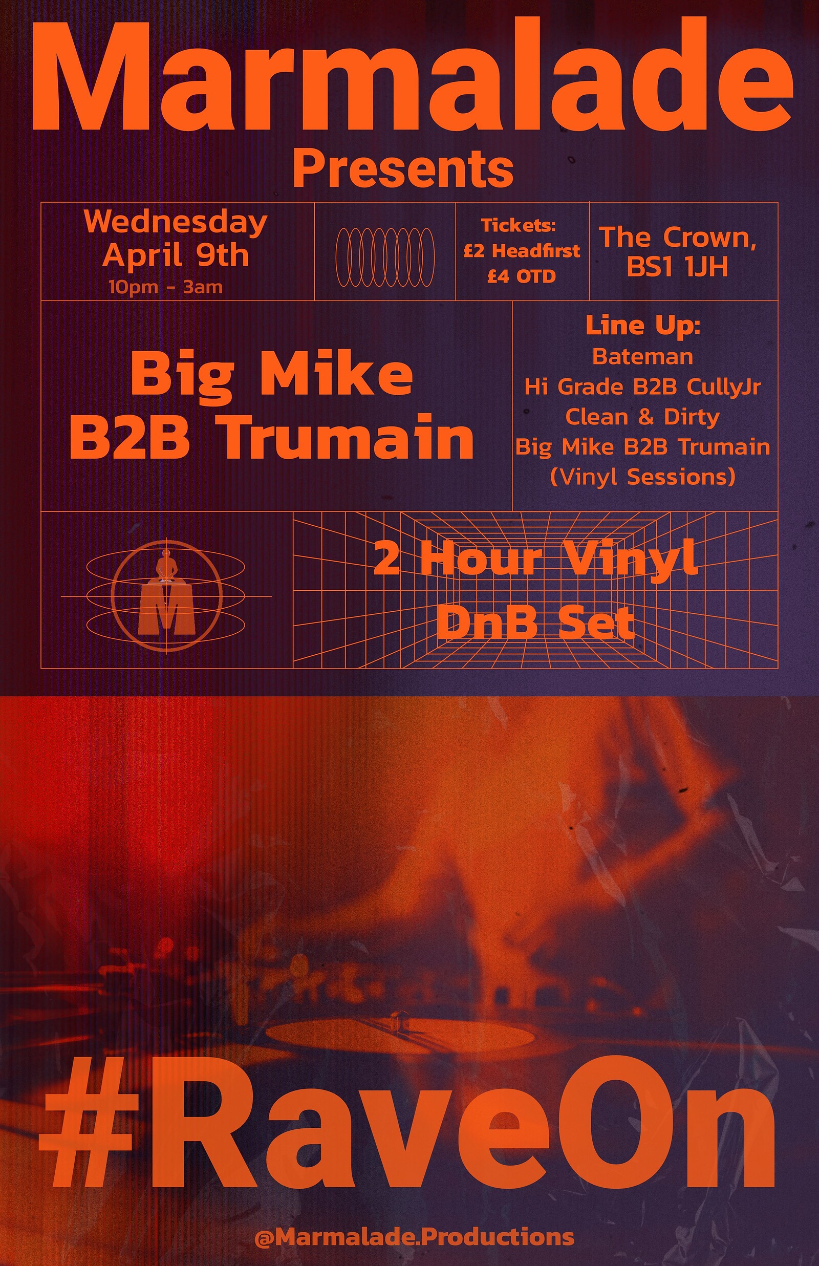 Marmalade Presents: Mid-Week Rave tickets — £2.40 | The Crown, Bristol