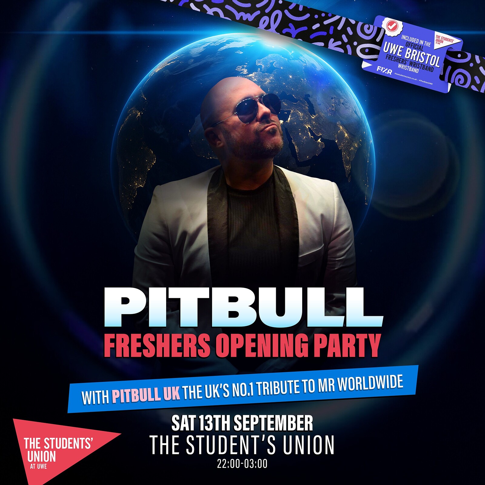 UWE Bristol Official Freshers | Opening Party ft. Pitbull UK tickets ...
