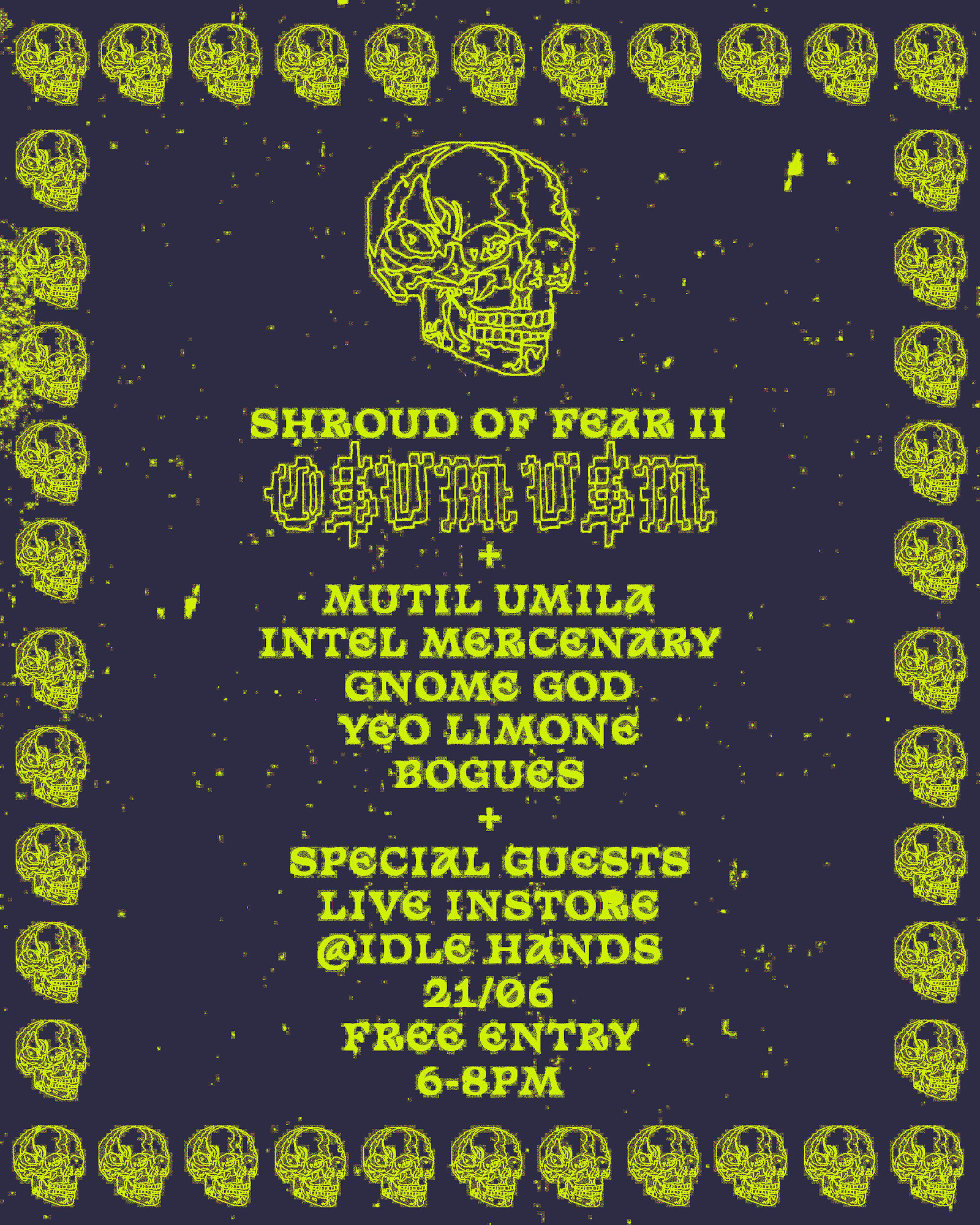 SHROUD OF FEAR II INSTORE LAUNCH, Idle Hands Record Shop – Headfirst Bristol