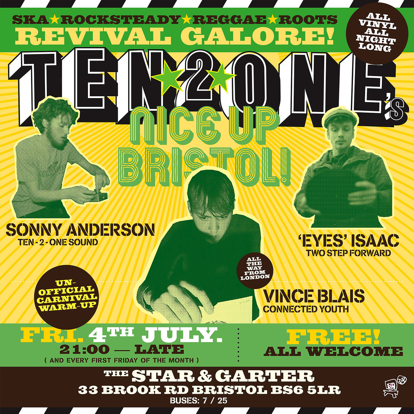Ten2One: CARNIVAL WARM UP AT THE STAR & GARTER, Star & Garter ...