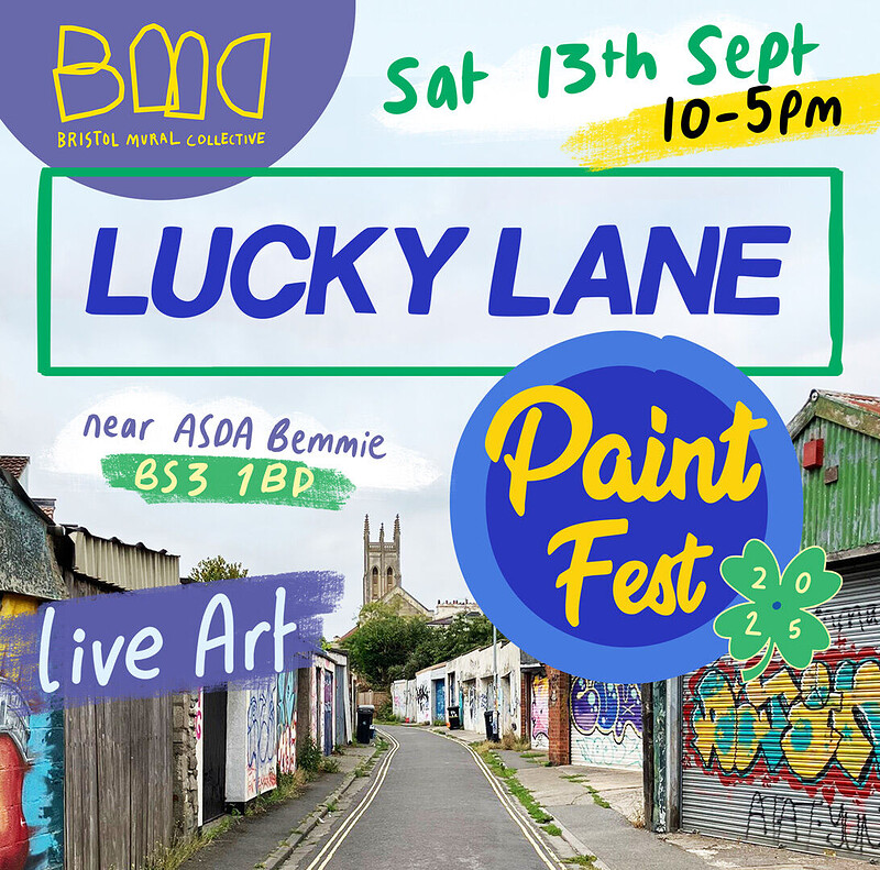 Lucky Lane Paint Fest 2025, Lucky Lane – Headfirst Bristol