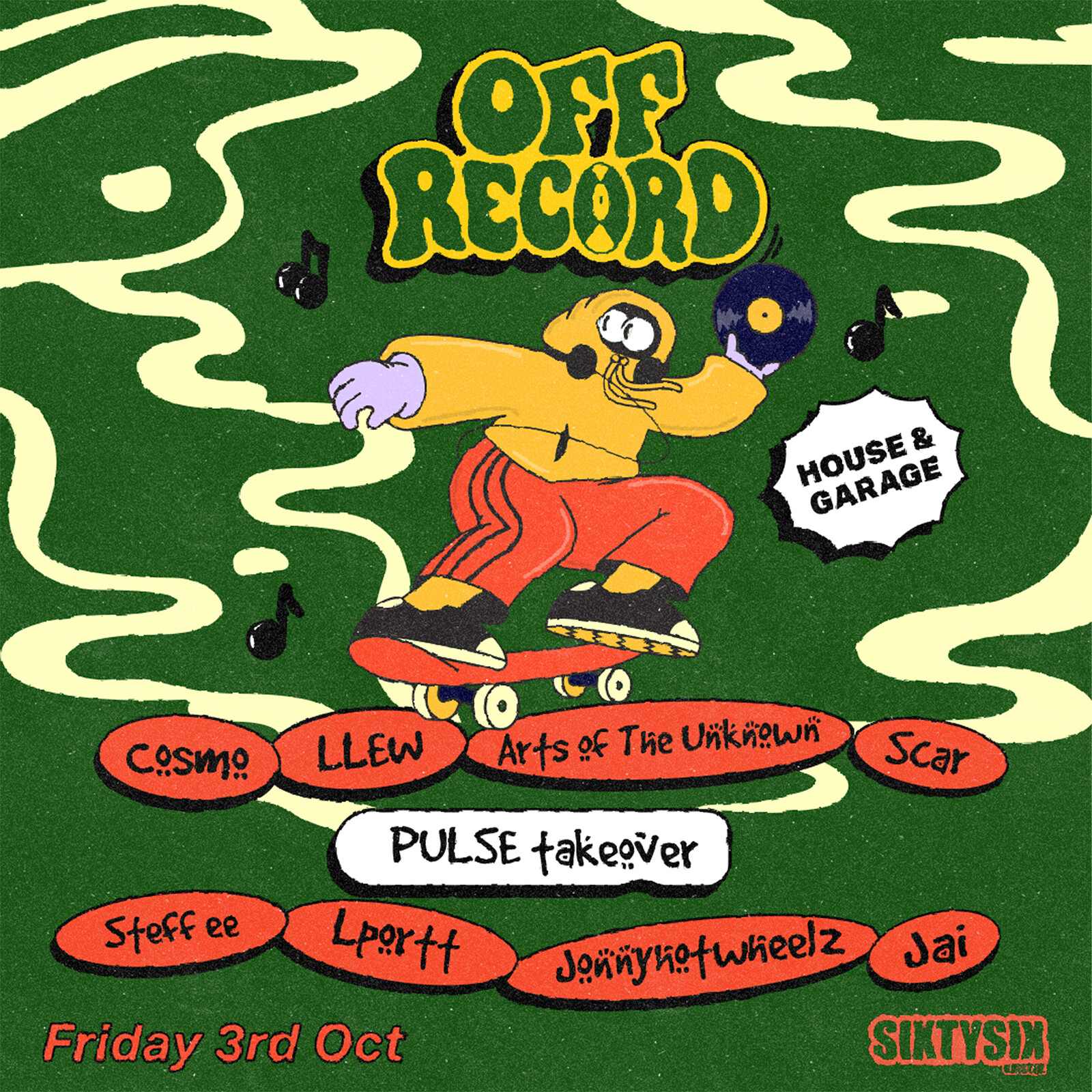 Off Record tickets — £3.40 | Sixty Six, Bristol