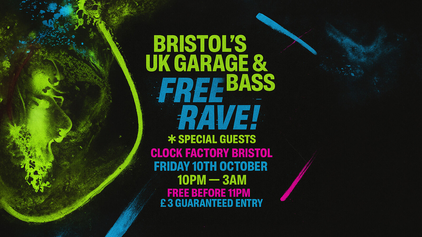 Bristol's UK Garage & Bass RAVE tickets — 0p | Clock Factory, Bristol