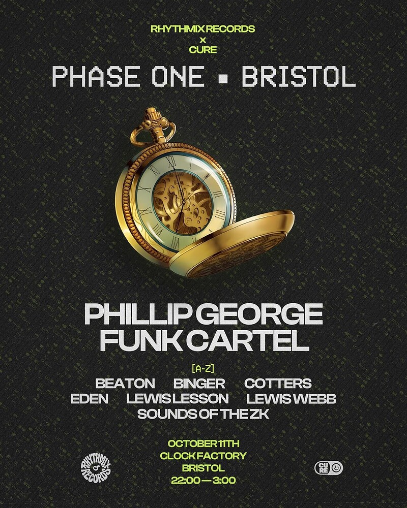 Phillip George, Funk Cartel + More, Clock Factory 360 Bristol tickets ...