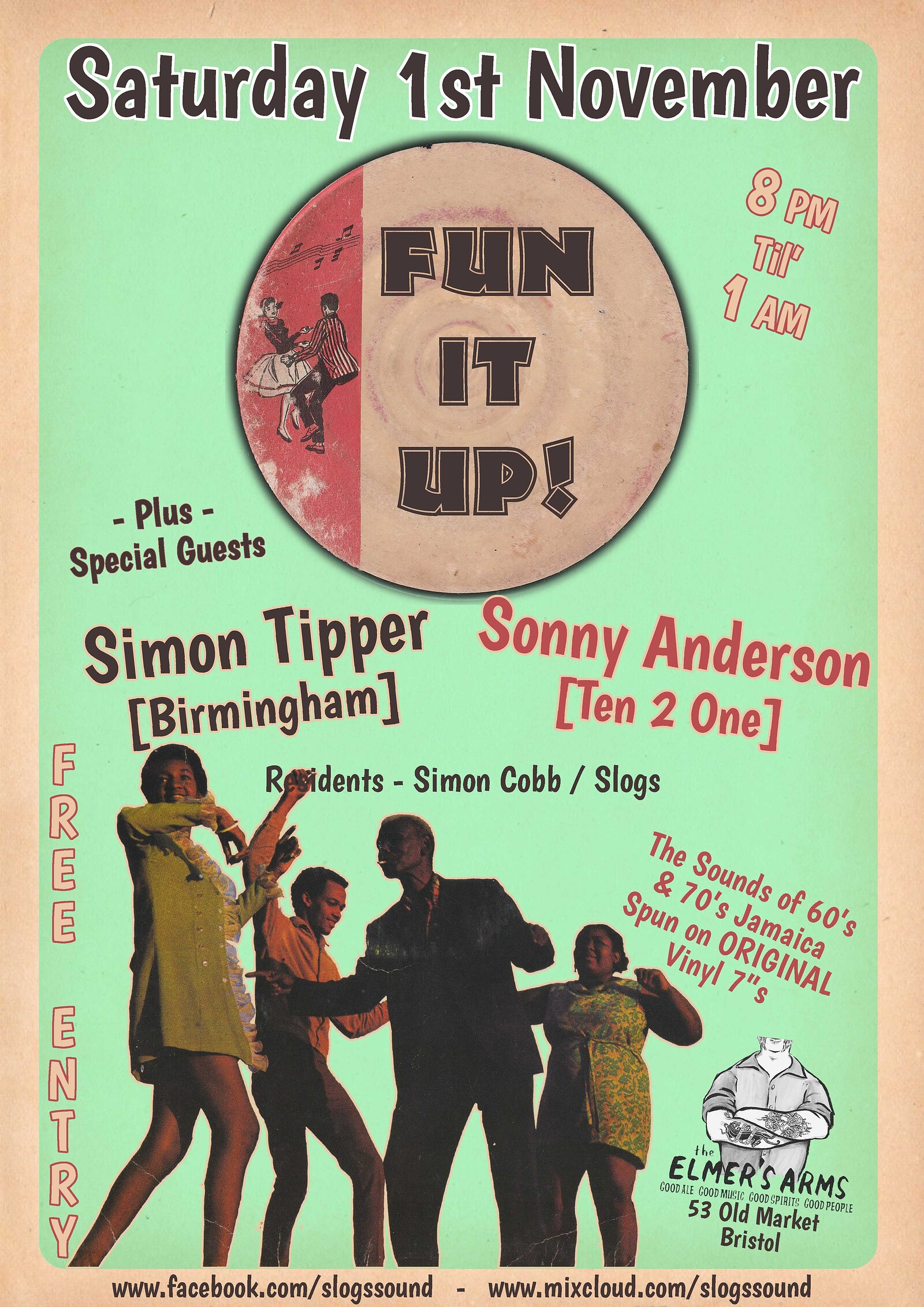 Fun It Up Bristol Vintage Reggae Club, Elmers Arms – Headfirst Bristol