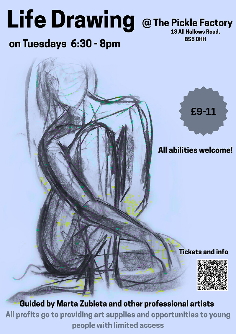 Life Drawing at The Pickle Factory tickets — £9.80 | The Pickle Factory ...