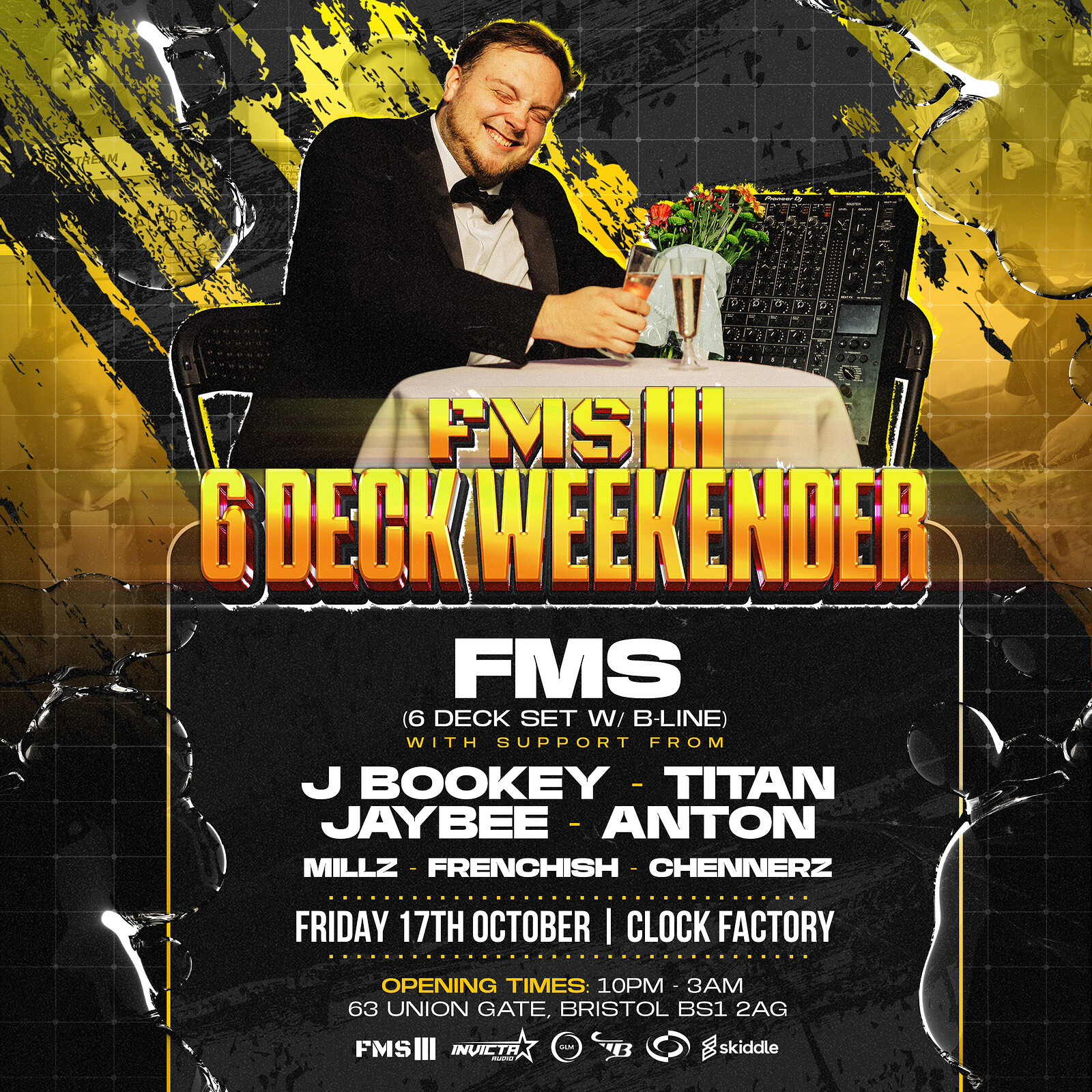 FMS | 6 Deck Set | Bristol tickets — £11.40 | Clock Factory, Bristol