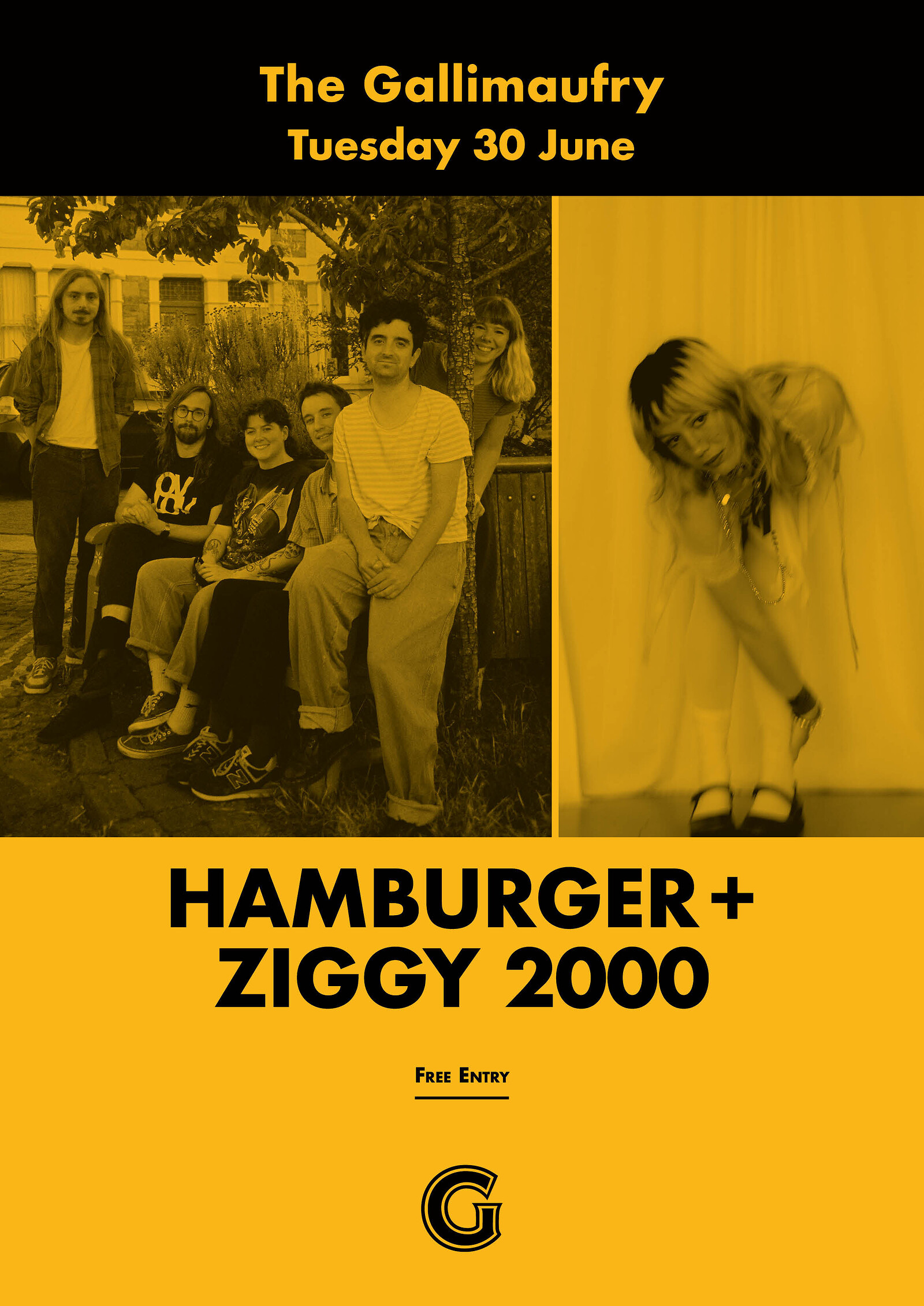 HAMBURGER + ZIGGY2000 tickets — 0p | The Gallimaufry, Bristol