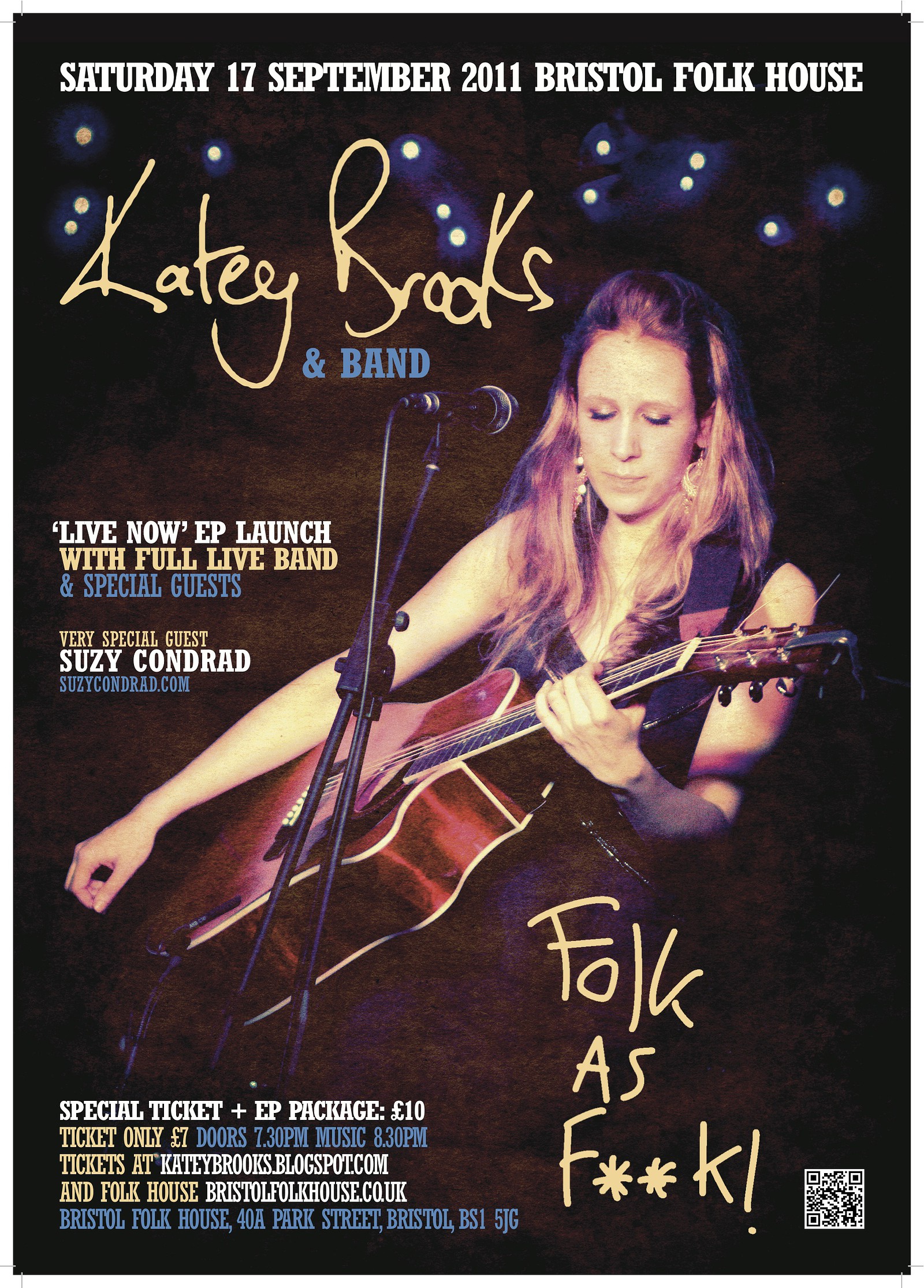 Katey Brooks & Band Ep Launch, Bristol Folk House – Headfirst Bristol