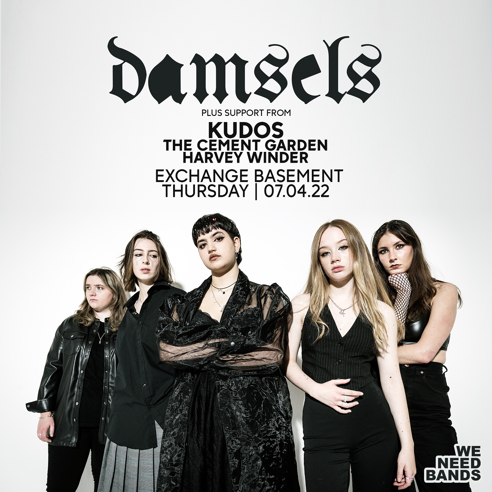 WE NEED BANDS | Damsels + Support tickets — £5.45 | Exchange, Bristol