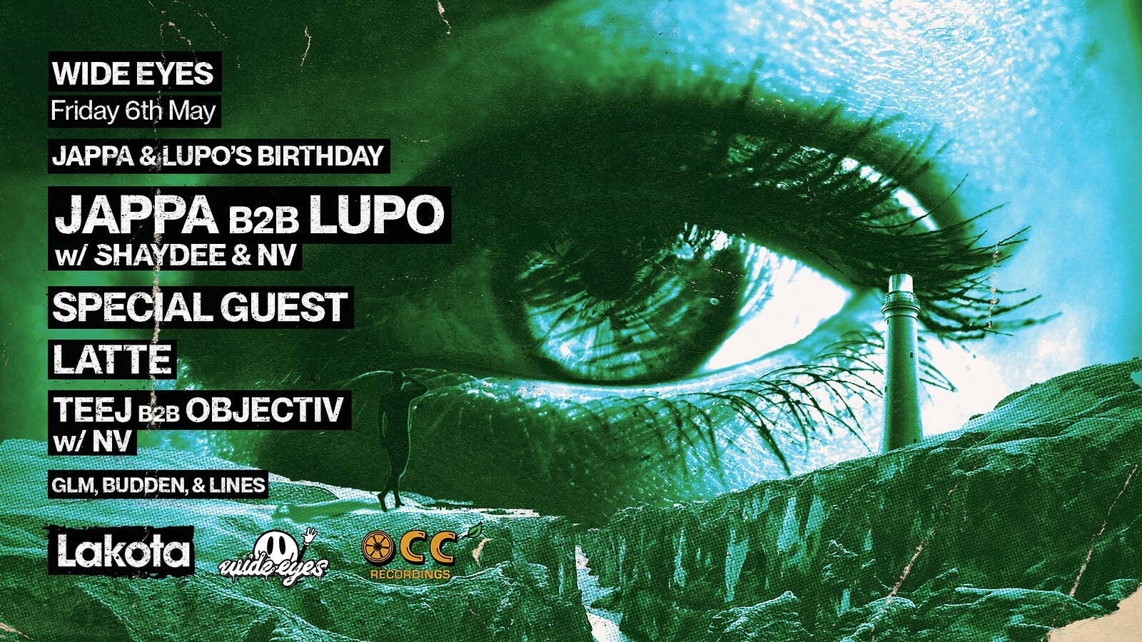 Wide Eyes: Jappa & Lupo's Birthday tickets — £6.55 | Lakota, Bristol