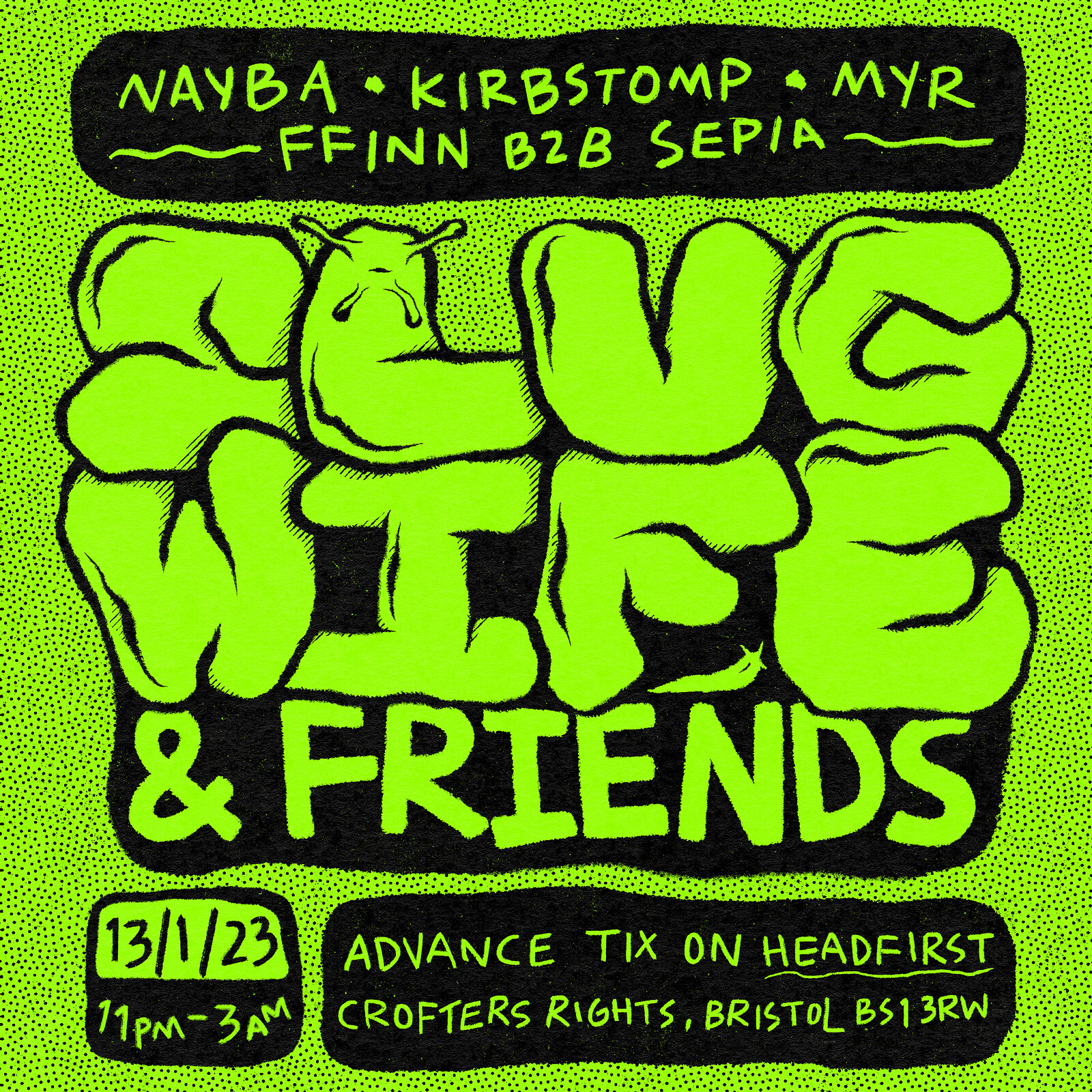 SLUG WIFE & Friends tickets — 0p | Crofters Rights, Bristol