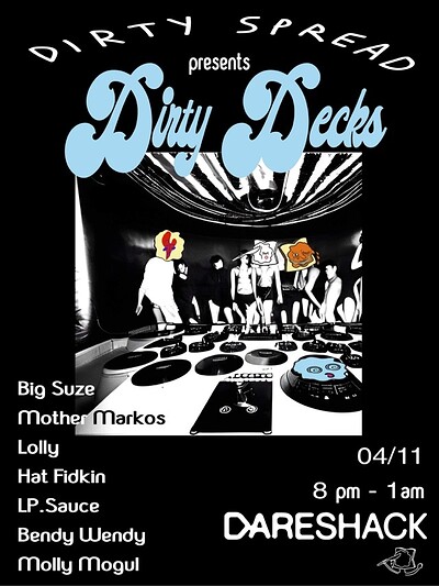 Dirty Decks tickets — 0p | Dareshack, Bristol