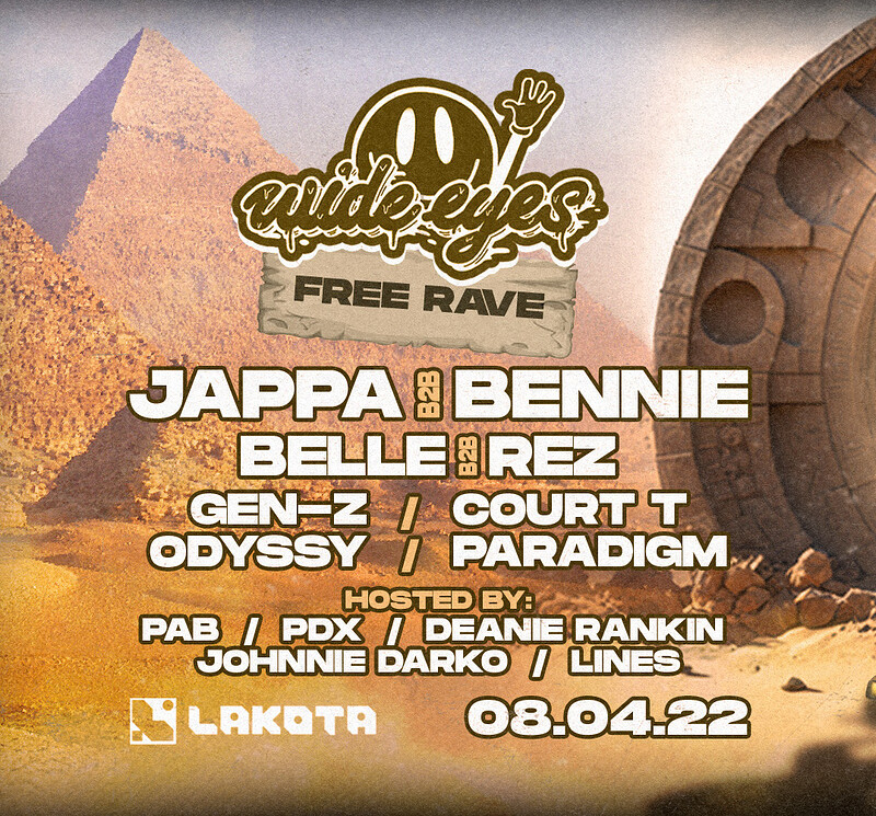 Wide Eyes: Jappa Free Rave tickets — 0p | Lakota, Bristol
