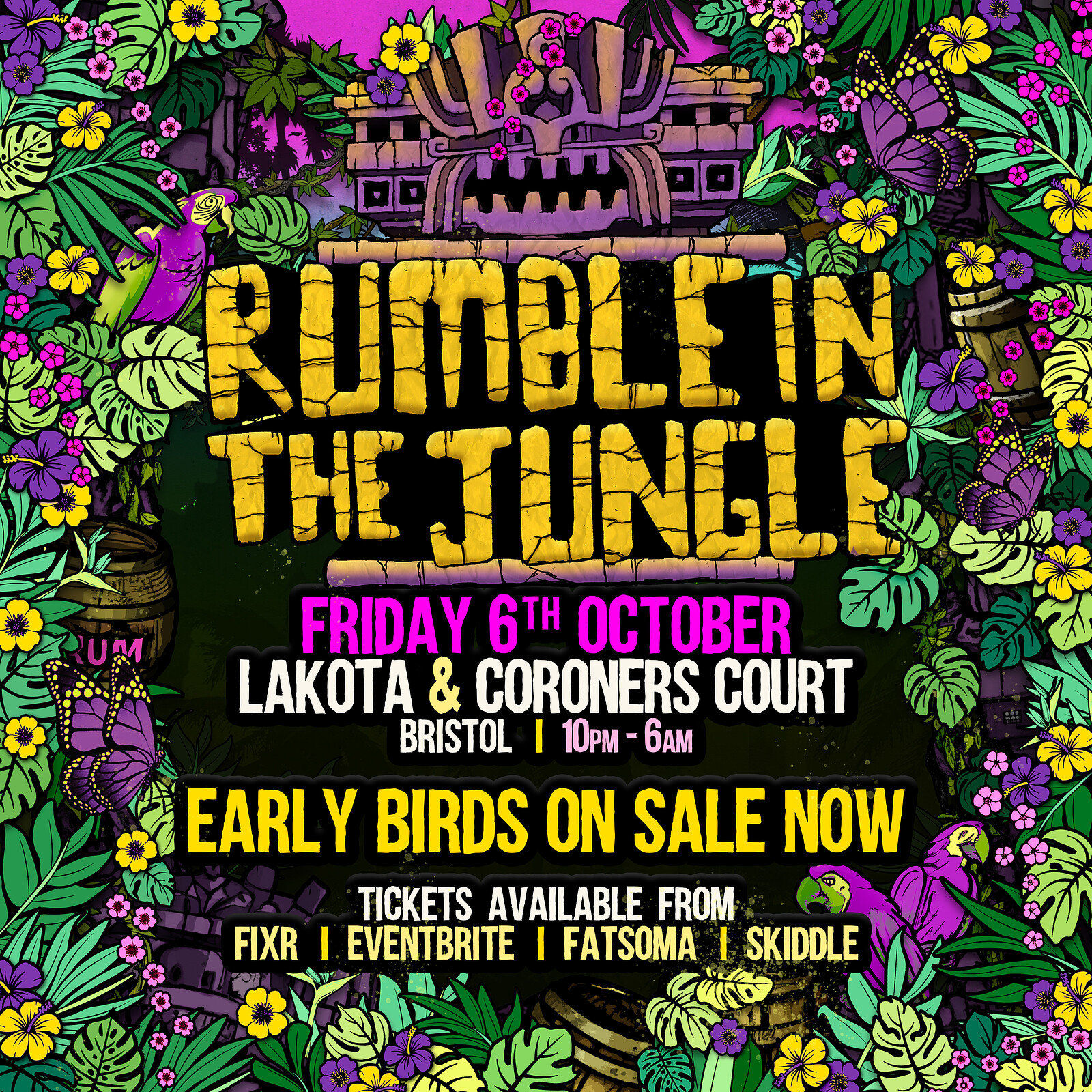 Rumble In The Jungle tickets — £10.70 | Lakota, Bristol