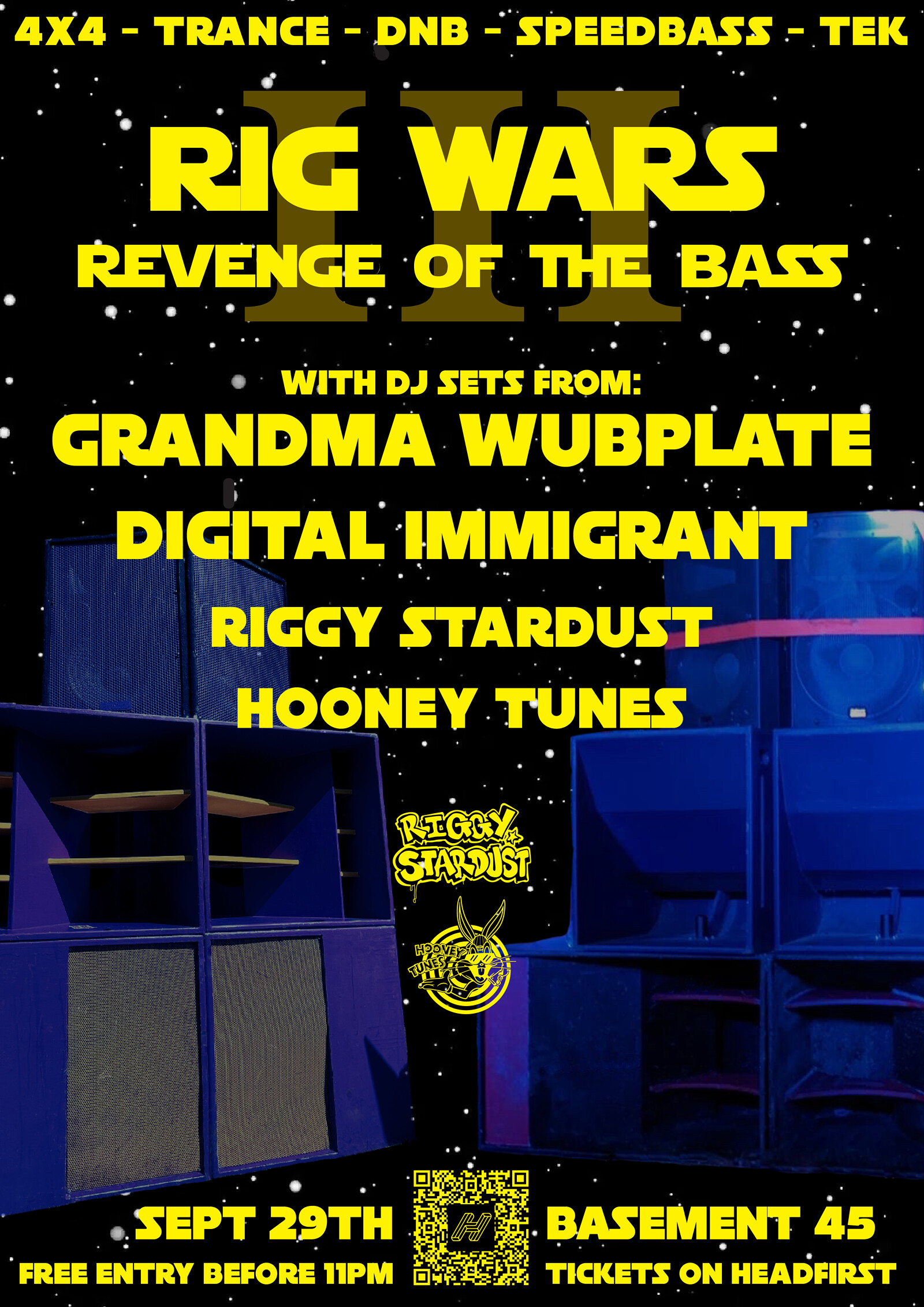 Rig Wars III: Revenge Of The Bass tickets — £5.50 | Basement 45, Bristol