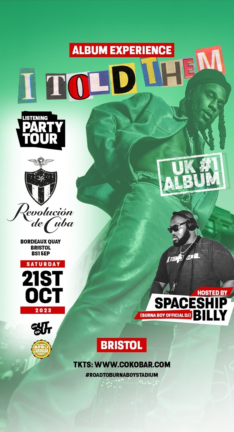Burna boy official album listening tour tickets — £10.70 | Gravity ...