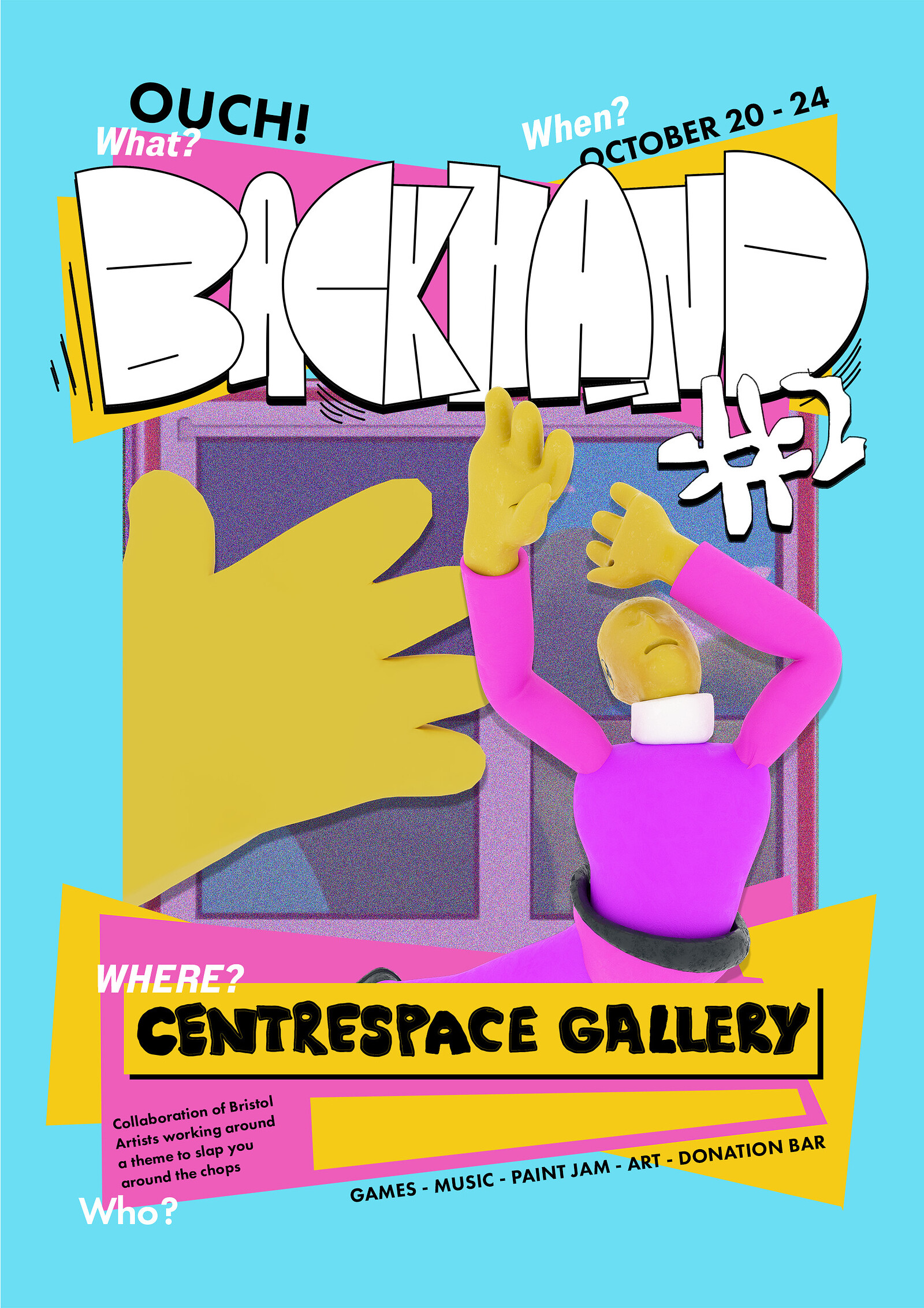 Backhand #2 - Exhibiton Opening, Centrespace Gallery – Headfirst Bristol