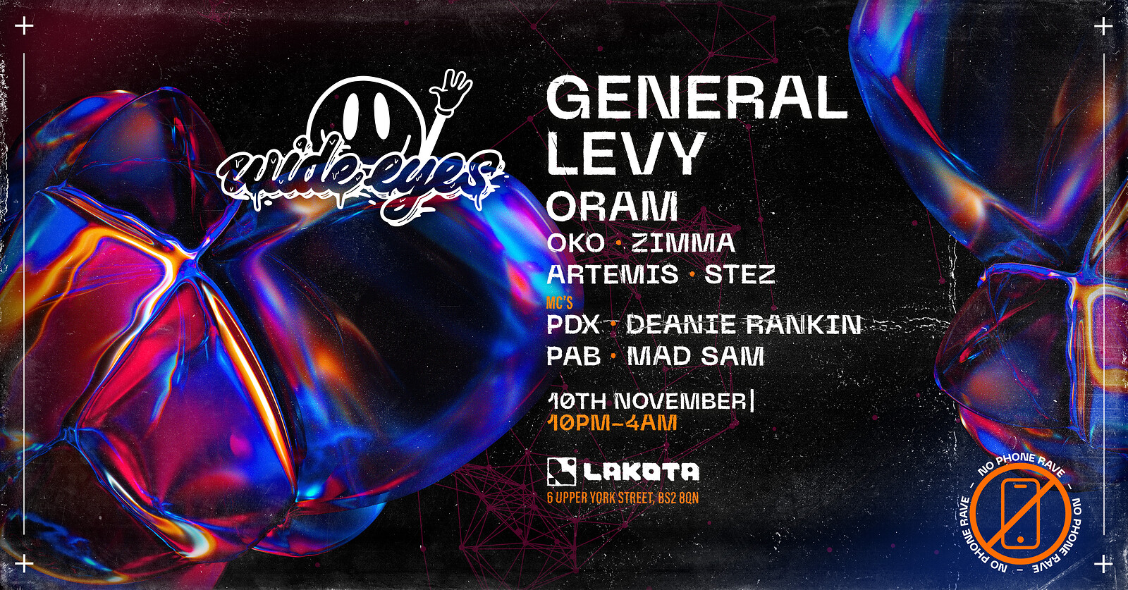 Wide Eyes : General Levy & more tickets — £8.65 | Lakota, Bristol