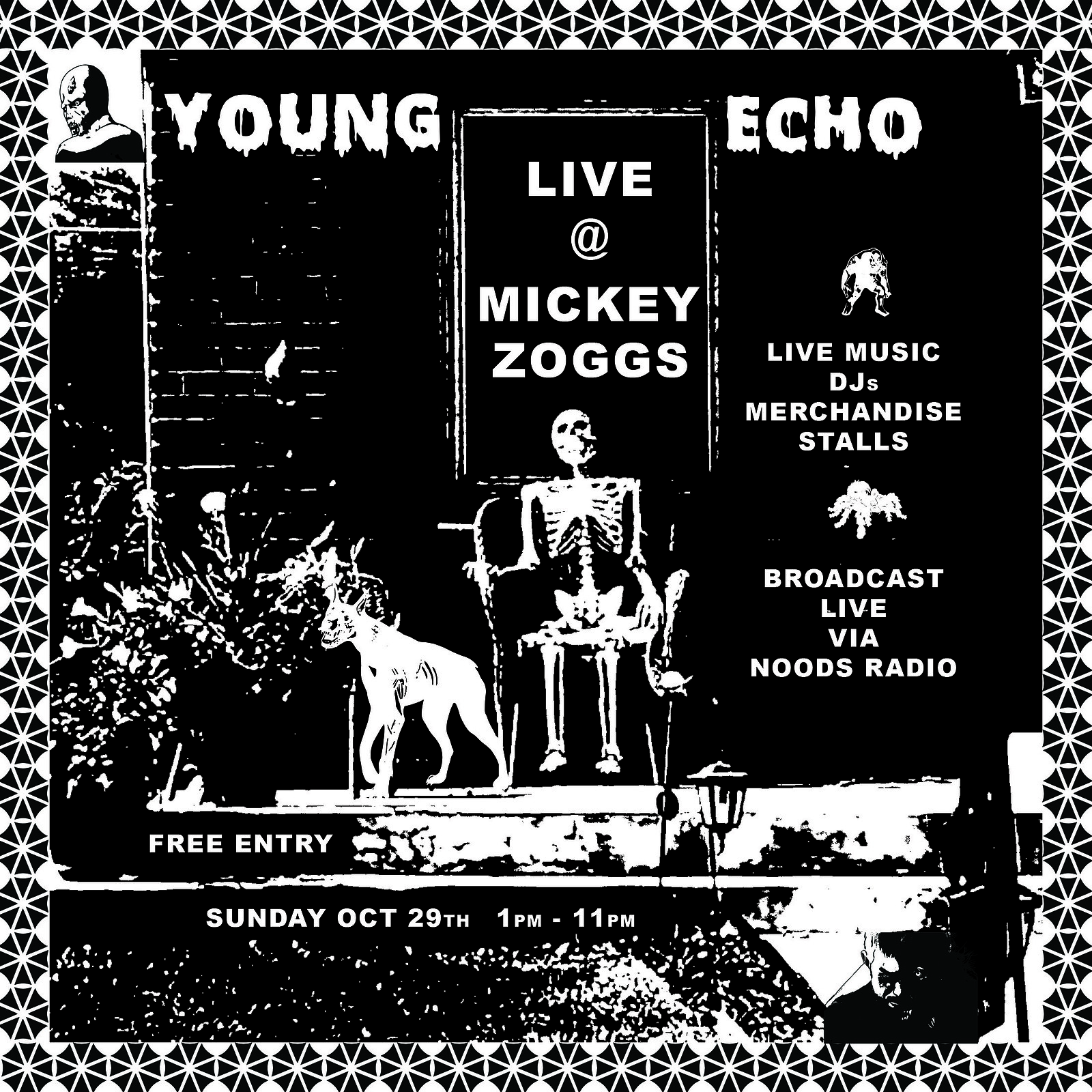 Young Echo X Noods Halloween Alldayer, Mickey Zoggs – Headfirst Bristol