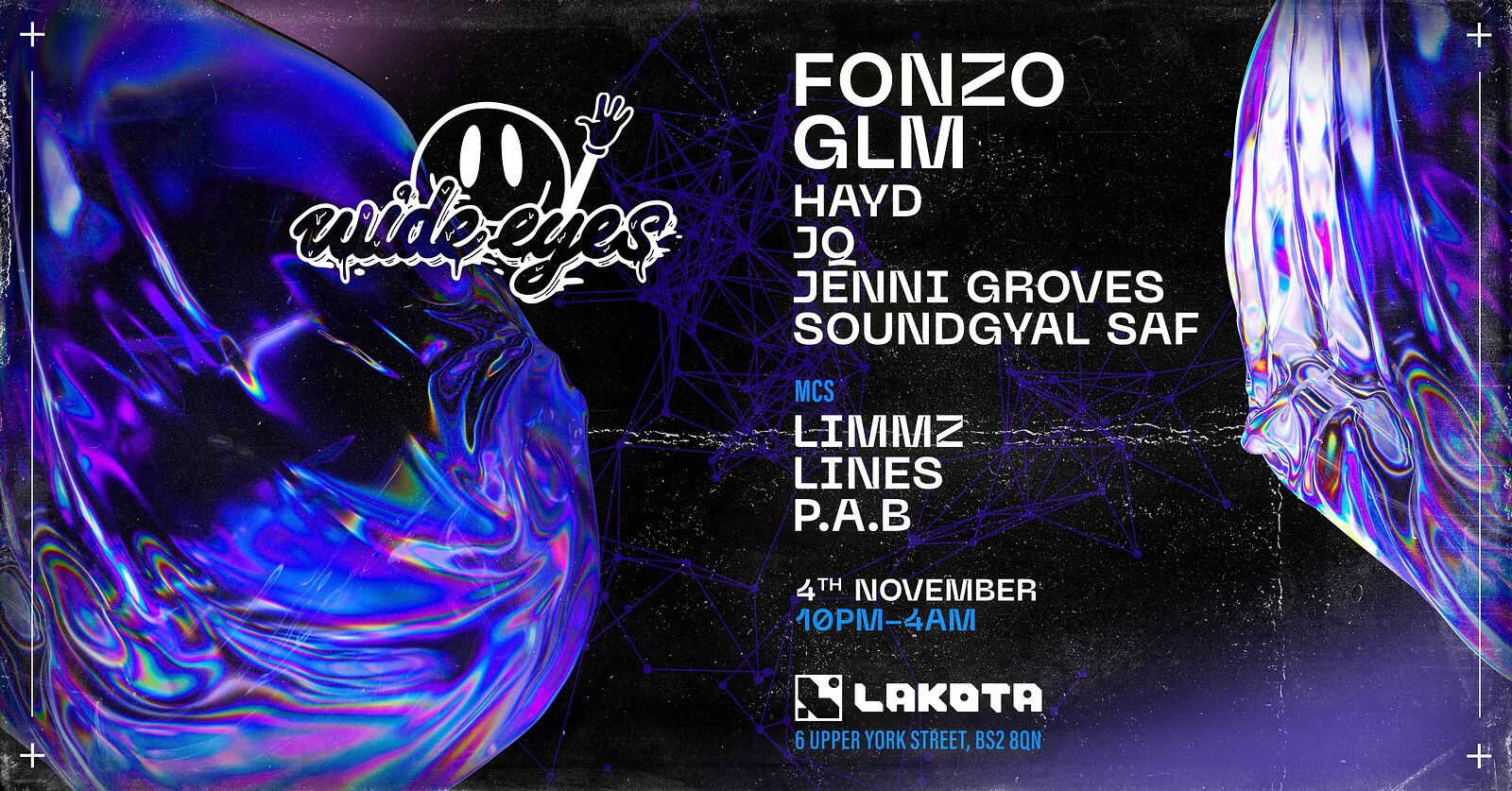 Wide Eyes: Garage Rave tickets — 0p | Lakota, Bristol