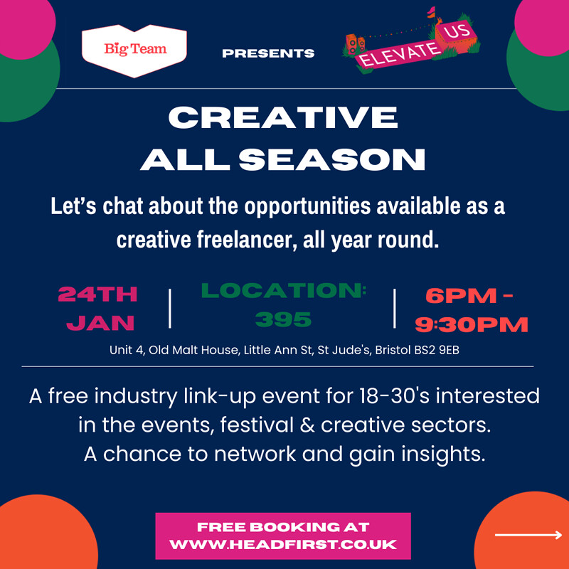 Creative All Season tickets — 0p | Three Nine Five Studios, Bristol